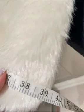 Jackets & Coats | Ivory Faux Fur Capelet Cape Formal Wear With Satin ...